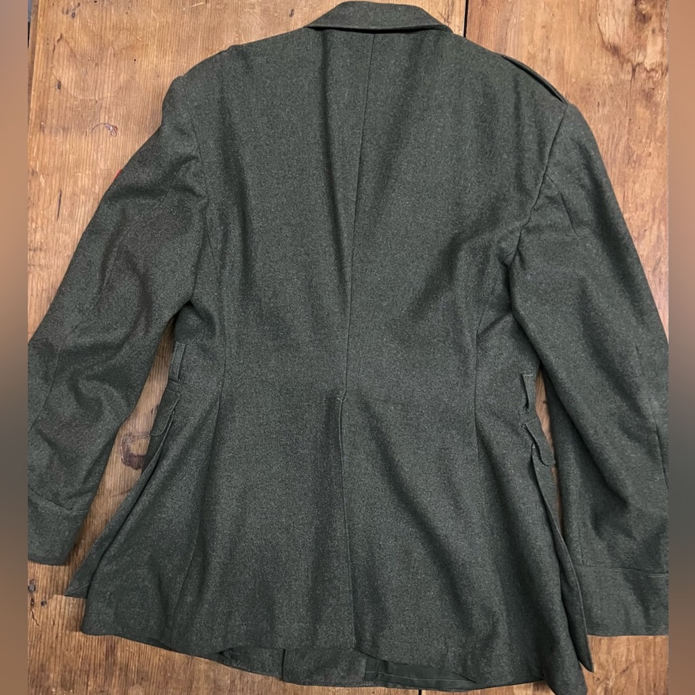 Vintage Vietnam Wool Army Green Military Jacket. - Gem